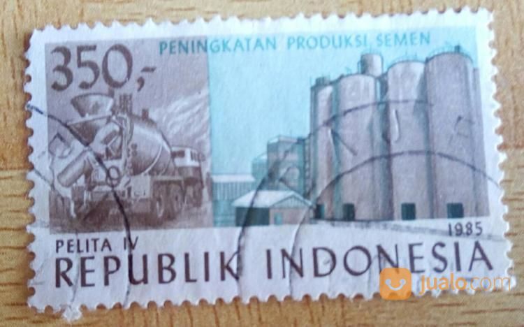 Perangko Indonesia Pelita IV Produksi Semen Tahun 1985 di Kab. Bandung ...