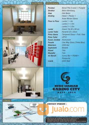 Ruko 3 Lantai Di Pusat Kota Solo Gratis Umroh Dan AC 3 Unit di Kota ...