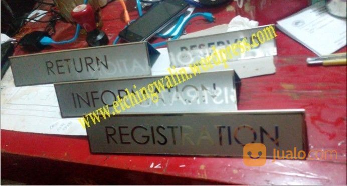 Bikin Name Plate | Name Plate Holder | Etching Plate | Grafir Plate ...