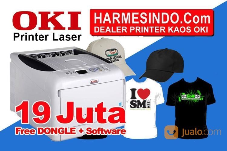 DISTRIBUTOR PRINTER SABLON OKI UNGARAN MURAH | Mesin Cetak Baju Kaos DTG Laser OKI Tinta Putih ...