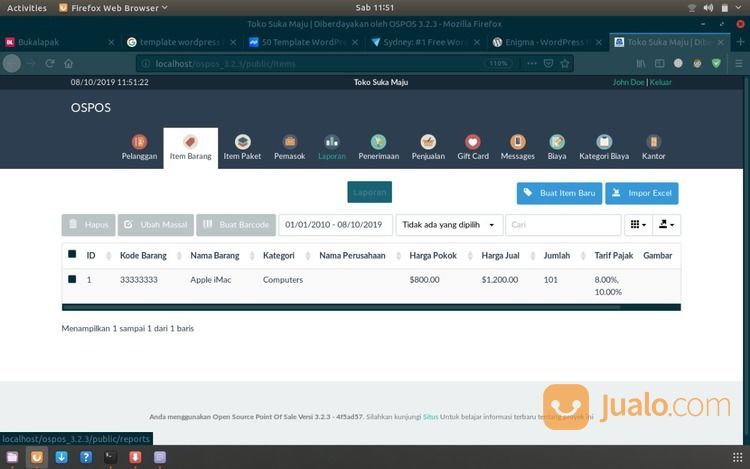 Aplikasi Kasir Berbasi Web di Kab. Jember, Jawa Timur | Jualo.com
