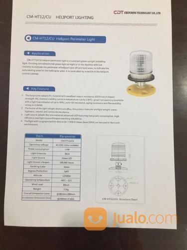 Supply Lampu Led Standing & Inset Perimeter Helipad Cahaya Hijau ...