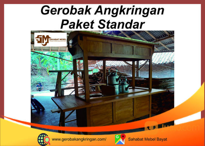 Gerobak Usaha Angkringan Paket Standar Bahan Mahoni Bukan Gerobak ... Gerobak Usaha Angkringan Paket Standar Bahan Mahoni Bukan Gerobak ...