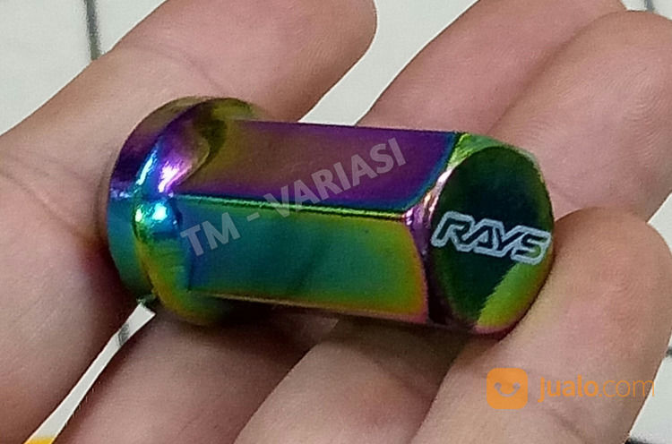 Baut Roda Racing Nut Rays Hyper Nut Besi Tebal Neochrome Rainbow Size 1 ...