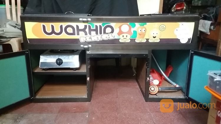 Rombong Gerobak Pentol Bakso Sepeda Motor Bahan Aluminium ACP di Kota ...