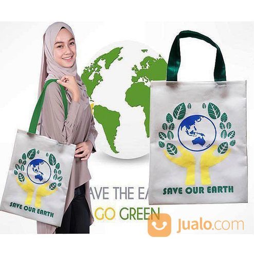Goodie Bag Save Our Earth Tas Tenteng Tote Bag Go Green Hari Bumi ...
