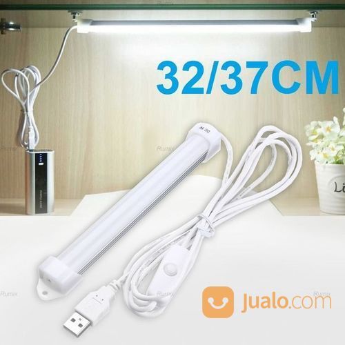Lampu Neon LED USB Belajar Kerja Rumah Komputer Cahaya Tempel 32cm di ...