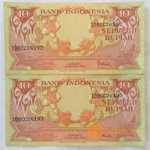 Mahar Pernikahan Uang Kertas Kuno 20 Rupiah Seri Bunga. di Kota Malang ...