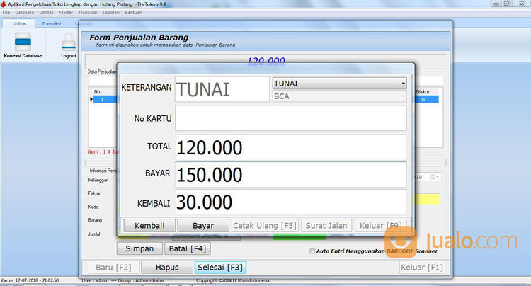Software Pengelolaan Toko Dan Stok Barang Toko di Kota Pangkal Pinang ...