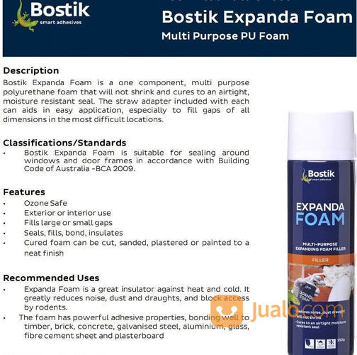 Bostik Expanda Foam,Multi Purpose Polyurethane Foam di Kota Jakarta ...