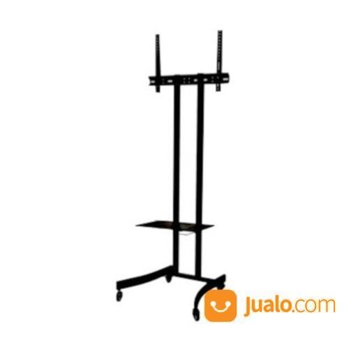Bracket Tv Stand Berdiri Pakai Roda Merk Looktech 65s Ukuran 32/40/43 ...