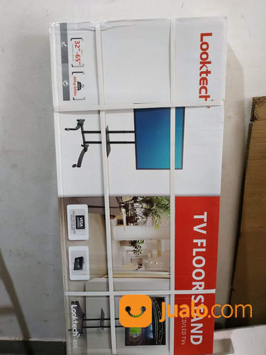 Bracket Tv Stand Berdiri Pakai Roda Merk Looktech 65s Ukuran 32/40/43 ...