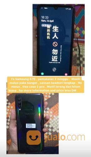 Hp Samsung A70 Second Area Bandung di Kota Bandung, Jawa Barat | Jualo.com