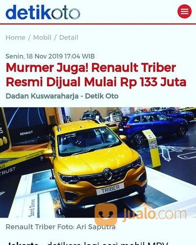 Renault TRIBER Type RXT MT Siap Delivery(SILVER) di Kota Tangerang ...