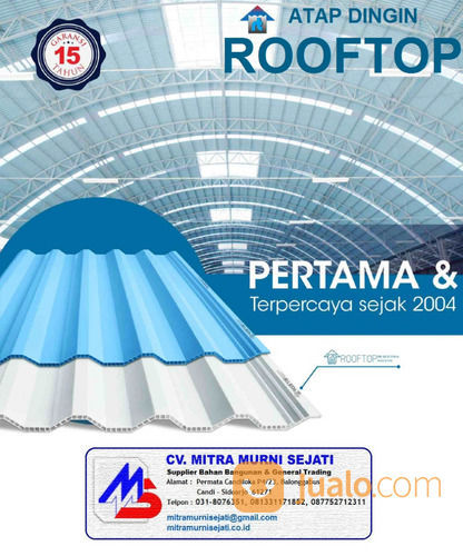 Atap ROOFTOP 8 Meter Tahan Cuaca Dan Anti Bocor di Kab. Sidoarjo, Jawa ...