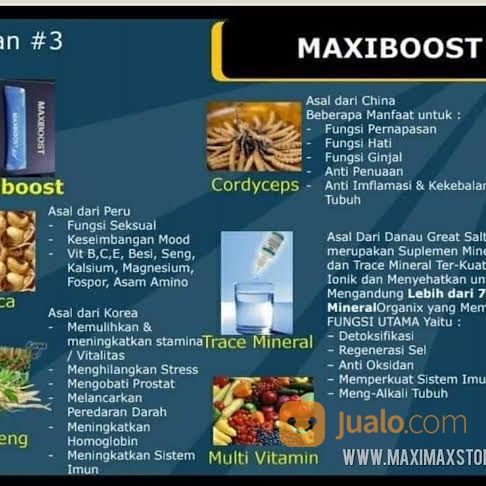 Maxiboost 30 Gr. di Kota Makassar, Sulawesi Selatan | Jualo.com