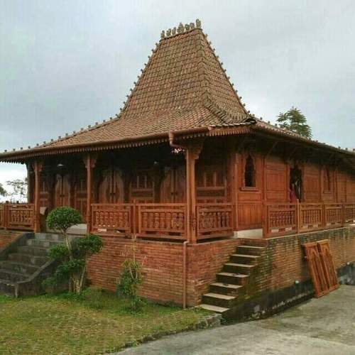 Rumah Joglo Kayu Jati Tumpangsari Ukir Dinding Ukir Gebyok Dan Papan ...