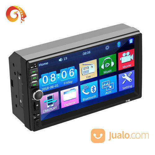 In Car Player Multimedia System 7018B Double Din 7inch Touchscreen ...