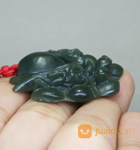 Batu Giok Tali Merah Ukir Kepala Naga Dragon Jade Asli di Kota ...