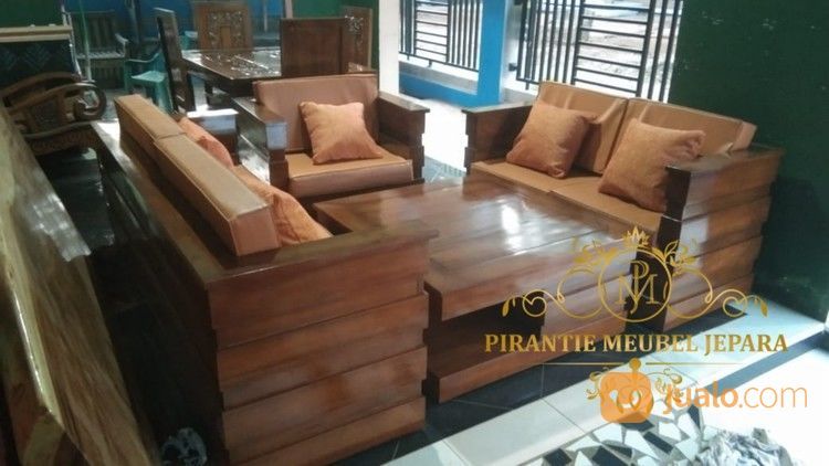 Sofa Tamu Box Jati Minimalis di Kota Serang, Banten | Jualo.com