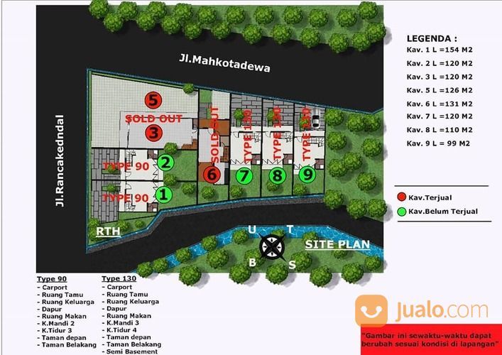 Hunian Elite Mahkota Dago Cluster 3 Lantai Tipe 130/120 di Kota Bandung ...
