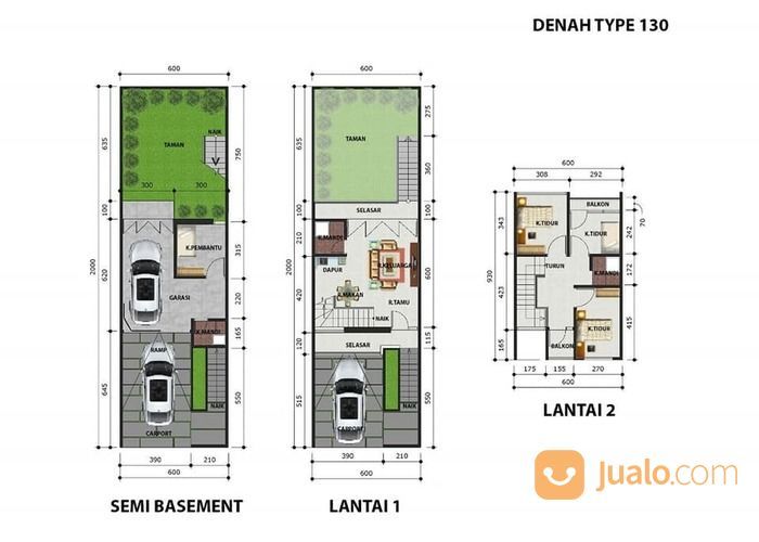 Hunian Elite Mahkota Dago Cluster 3 Lantai Tipe 130/120 di Kota Bandung ...
