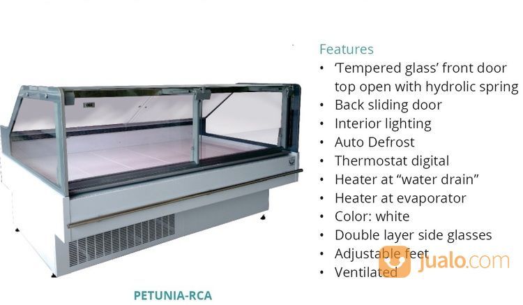 LIFT-UP FLAT GLASS SERVE OVER COUNTER(PETUNIA-RCA-187) di Kota Jakarta ...