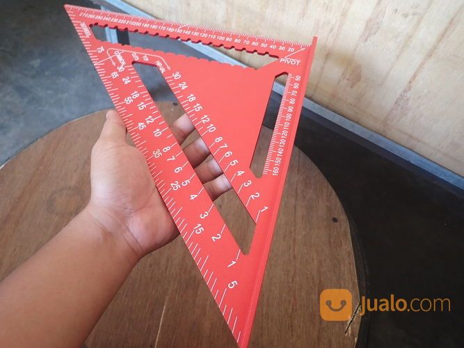 Penggaris Segitiga Profesional Premium Rafter Square 12 Inch Speed ...