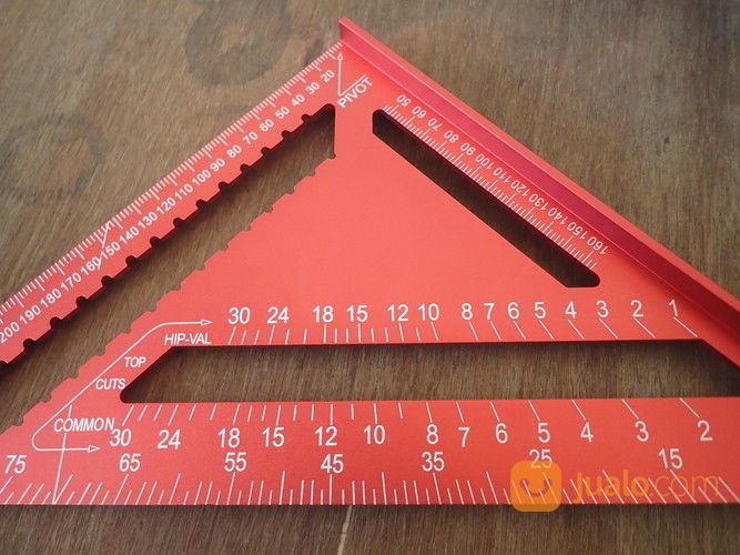 Penggaris Segitiga Profesional Premium Rafter Square 12 Inch Speed ...