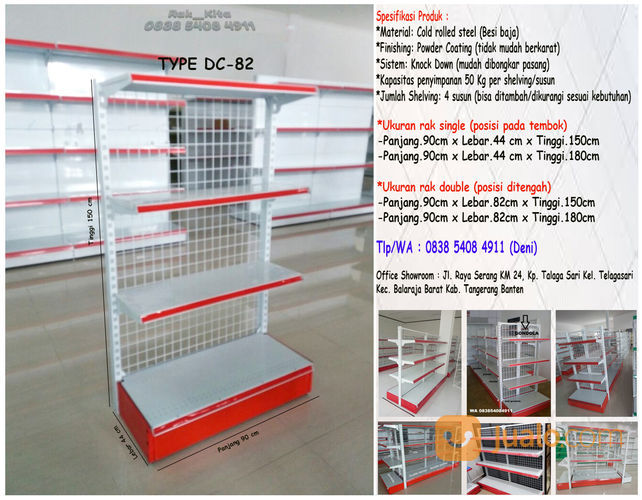 RAK DISPLAY MINIMARKET DOUBLE STARTER DC82 di Kab. Tangerang, Banten ...