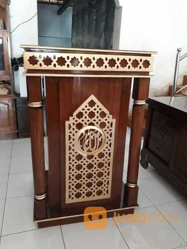 Podium Tinggi Finishing Minimalis Jati Al Akbar Qr54 di Kota Surabaya ...