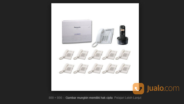 Mesin Pabx Panasonic KX-TES824 + Telepon Master KX-T7730 (Putih). di ...