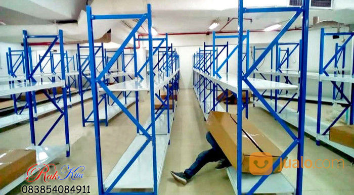 RAK GUDANG BESI BAJA 2 SHELVING di Kab. Tangerang, Banten | Jualo.com