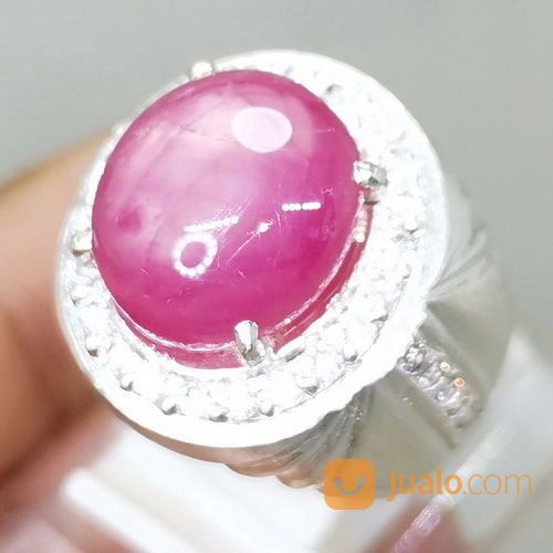 Batu Cincin Ruby Merah Muda Ring Perak Asli di Kota Surakarta, Jawa ...