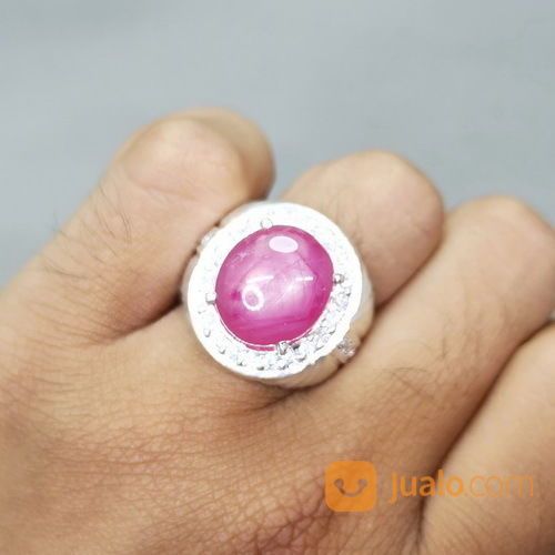Batu Cincin Ruby Merah Muda Ring Perak Asli di Kota Surakarta, Jawa ...