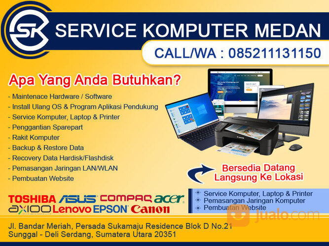 Service Komputer Dan Laptop Di Medan di Kota Medan, Sumatera Utara ...