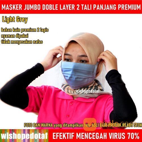 Masker Kain Jumbo Anti Virus Jumbo Hijab Tali di Kota Jakarta Timur ...