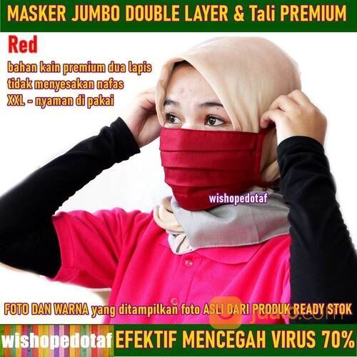 Masker Premium Kain 2 Layer Big Size di Kota Jakarta Timur, DKI Jakarta ...