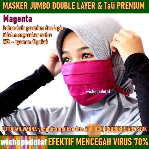Masker Premium Kain 2 Layer Big Size di Kota Jakarta Timur, DKI Jakarta ...
