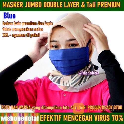 Masker Premium Kain 2 Layer Big Size di Kota Jakarta Timur, DKI Jakarta ...