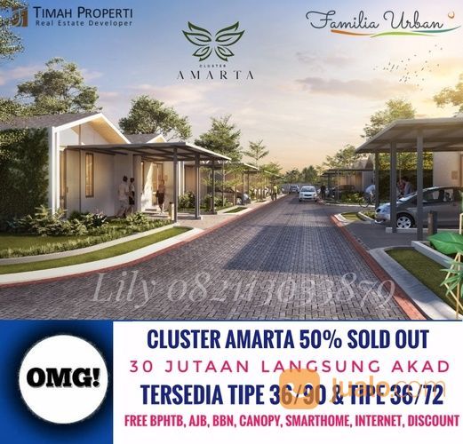 CLUSTER AMARTA 50% SOLD OUT PERUMAHAN FAMILIA URBAN TIMAH BUMN di Kota Bekasi, Jawa Barat ...