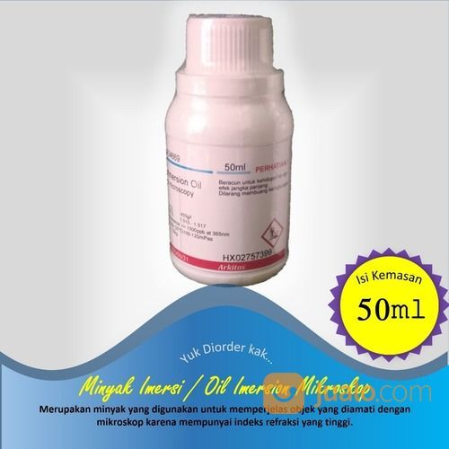 Minyak Imersi Immersion Oil Microscope MSDS Merck Objek Pembesaran di ...