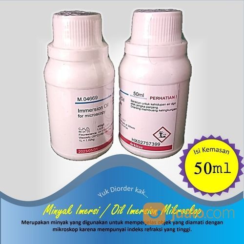 Minyak Imersi Immersion Oil Microscope MSDS Merck Objek Pembesaran di ...