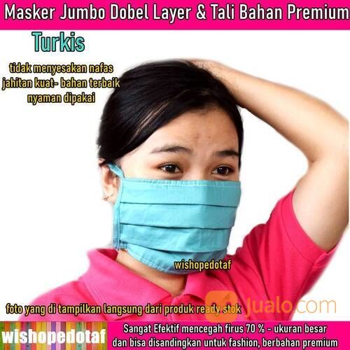 Masker Hijab Kain Two Layer Super Jumbo di Kota Jakarta Timur, DKI ...
