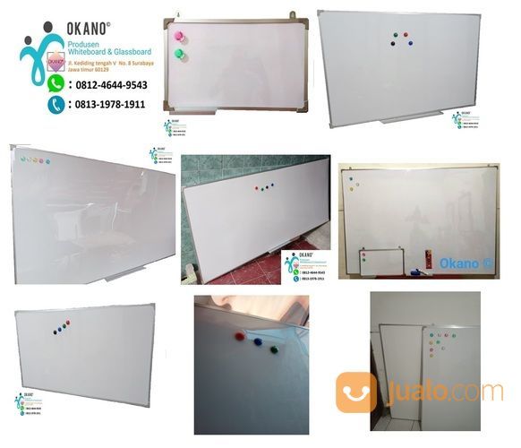 60 X 80 Cm Whiteboard Magnetic / Papan Tulis Gantung Magnet di Kota ...