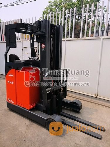 Forklift Linde 1.6 Ton Elektrik Drive In Racking Bekas Reach Truck di ...