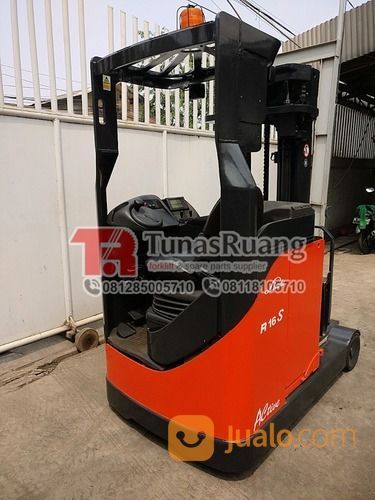 Forklift Linde 1.6 Ton Elektrik Drive In Racking Bekas Reach Truck di ...
