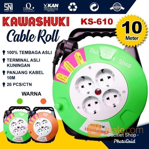 Colokan Box Kabel Roll Bulat Panjang Gulung Listrik Cable Stop Kontak ...