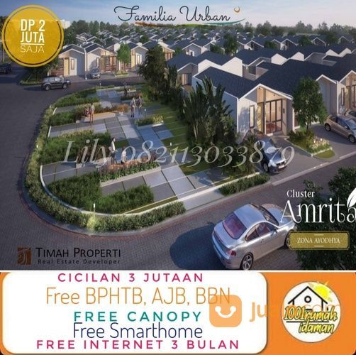 AKHIR TAHUN RUMAH BARU DP 2 JUTA CLUSTER AMRITA FAMILIA URBAN 2 TIMAH di Kota Bekasi, Jawa Barat ...