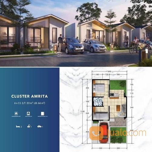 AKHIR TAHUN RUMAH BARU DP 2 JUTA CLUSTER AMRITA FAMILIA URBAN 2 TIMAH di Kota Bekasi, Jawa Barat ...
